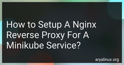 How To Setup A Nginx Reverse Proxy For A Minikube Service In 2024
