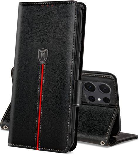 Samsung Galaxy S24 Ultra 5G Hülle Magnet Leder Kartenfach Handyhülle