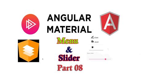 Angular Material Menu Example Angular Material Slider Example