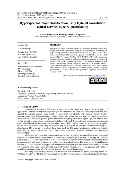 pdf hyperspectral image classification using hyb 3d convolution neural network spectral