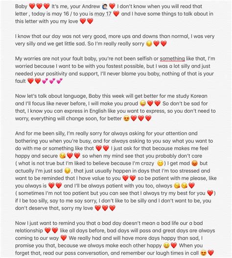 The Text Is Written In Red And Yellow Hearts