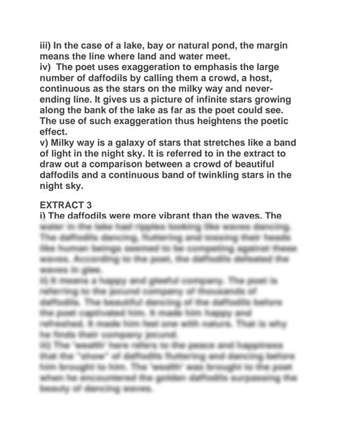 SOLUTION Daffodils Poem Summary Studypool
