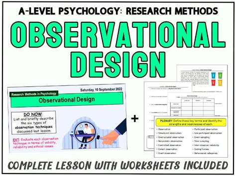 Observational Research Methods In Psychology