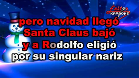 RODOLFO EL RENO KARAOKE HD YouTube