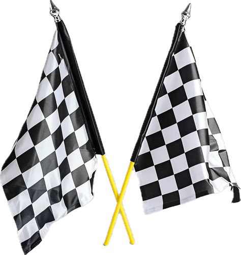 Two Crossed Racing Checkered Flags 46336559 PNG