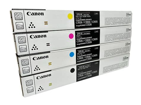 Canon GPR 66 Complete Toner Cartridge Set GPR66 GM Supplies