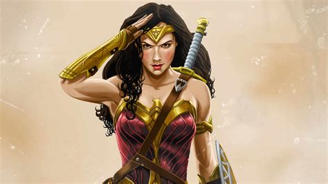 Mujer Maravilla Ilustración Fondo de pantalla ID 5555