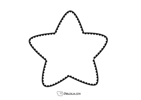 Silueta Estrella De 5 Puntas Dibujo 701 Dibujalia Dibujos Para Colorear