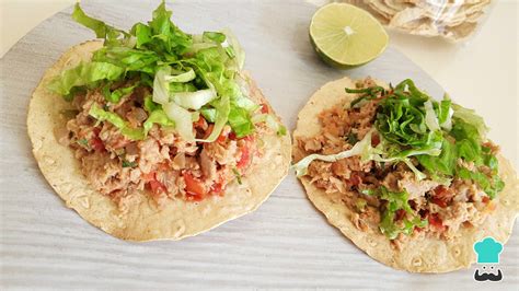 Tostadas de atún mexicanas Receta FÁCIL y RÁPIDA