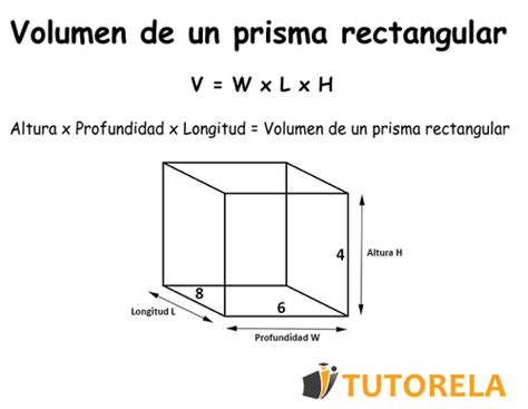 C Mo Calcular El Volumen De Un Prisma Rectangular Ortoedro Tutorela