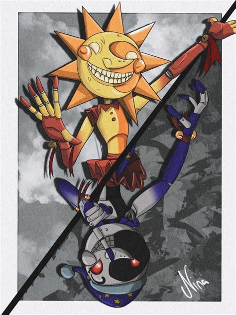 Five Nights At Freddy S Moon Eclipse Wendigo Fnaf Drawings Fnaf Art