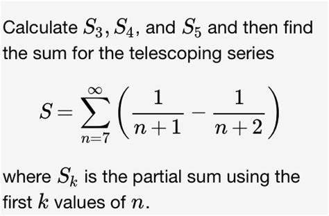 solved calculate s3 s4 and s5 and then find the sum for