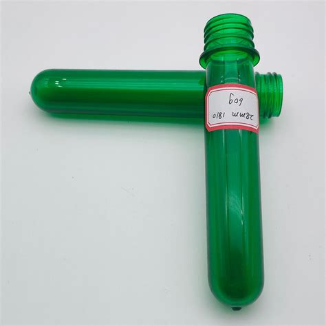 Custom Green Color 28mm Neck Pco 1810 60g Plastic Pet Water Bottle