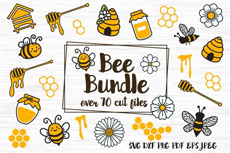 Honeycomb Honey Bee SVG