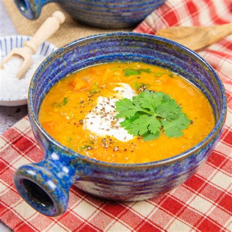 Spicy Carrot And Lentil Soup Helen S Fuss Free Flavours