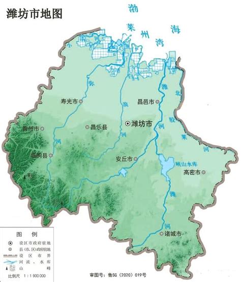 中国山川河流地图中国37条河流名称山东水系山东半岛篇 犇涌向乾