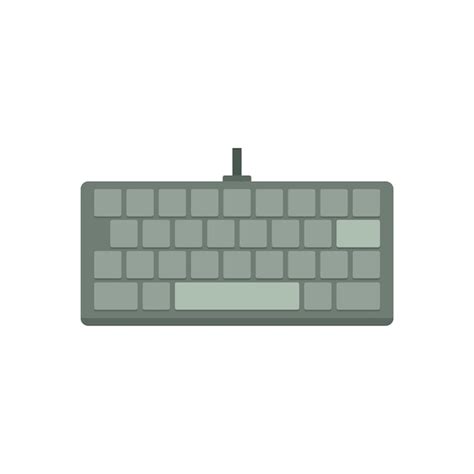 Cone De Teclado De Computador Ilustra O Plana De Cone Vetor De