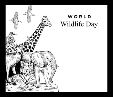 Libro para colorear del día mundial de los animales día mundial de la