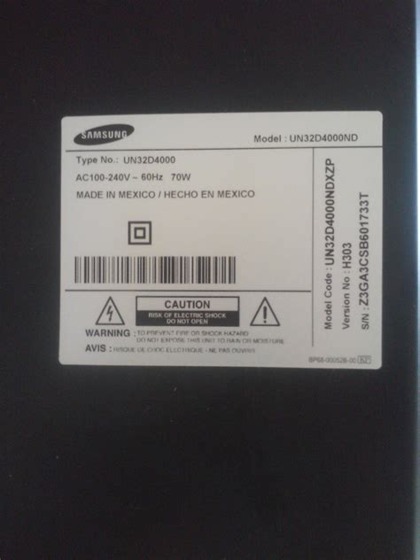 TV Samsung UN32D4000NDxzp Pantalla Con Rayas Horizontales En La Parte