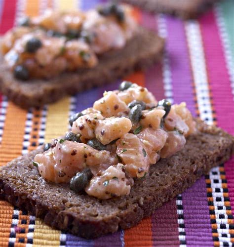Tartare de saumon aux câpres Recettes de cuisine Ôdélices