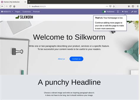 Adding New Pages And Menus To Your Website Learn Odoo Book