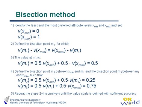 bisection method