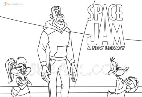 Dibujos de Space Jam Una Nueva Era para colorear Impresión gratuita