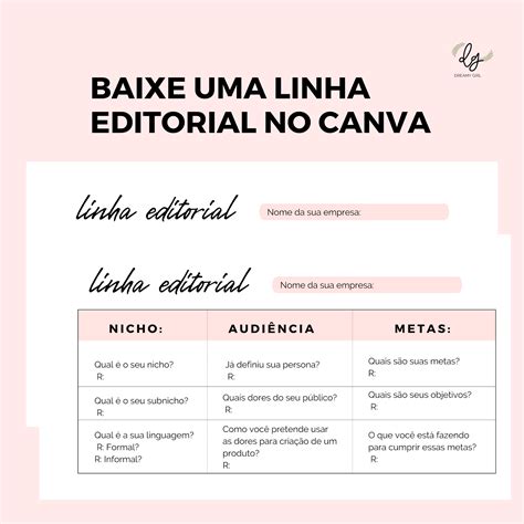 Exemplo De Linha Editorial Para Mídias Sociais Guia Definitivo Limpo