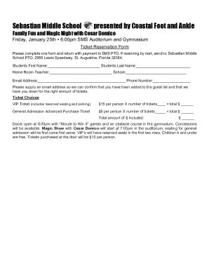 Fillable Online Sms Stjohns K12 Fl Sebastian Middle School