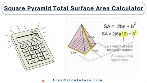 Square Pyramid Total Surface Area Calculator Online Calculators