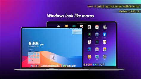 Windows Look Like MacOS How To Install My Dock Finder YouTube