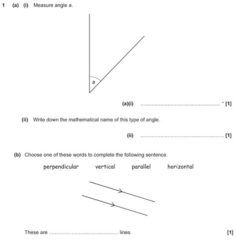 GCSE 9 1 Maths Parallel And Perpendicular Lines Past Paper