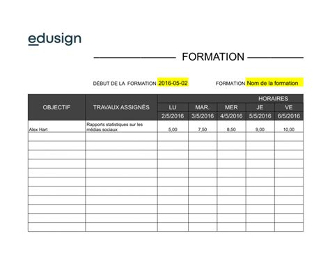 Grille d évaluation Modèle gratuit en format Word PDF Edusign
