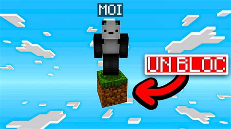 Je Dois Finir Minecraft Mais Sur UN BLOC Minecraft Videos