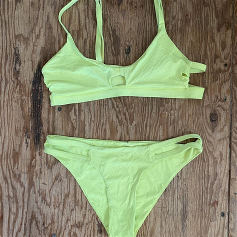 Aerie Women S Green Bikinis And Tankini Sets Depop