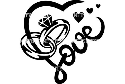 Wedding Rings Svg Love Svg Wedding Svg Just Married Svg Etsy Uk