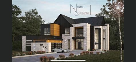 Pin by Kailla Veilleux on Entrée agrandissement Facade house Modern