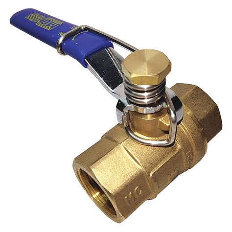 Zoro Select 1 2 FNPT Brass Ball Valve Inline 1WMP1 Zoro