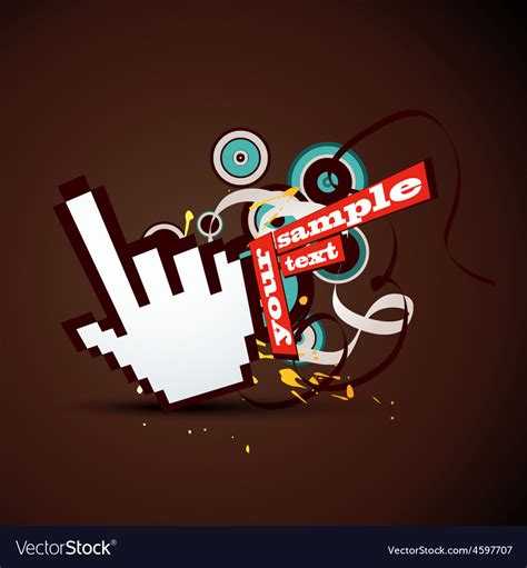 Hand Pointer Royalty Free Vector Image VectorStock