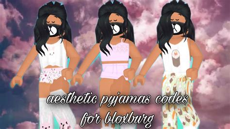 Aesthetic Pajamas Outfits Codes For Bloxburg YouTube
