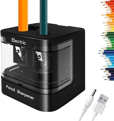 ARPDJK Taille crayon électrique USB et batterie alimenté par secteur