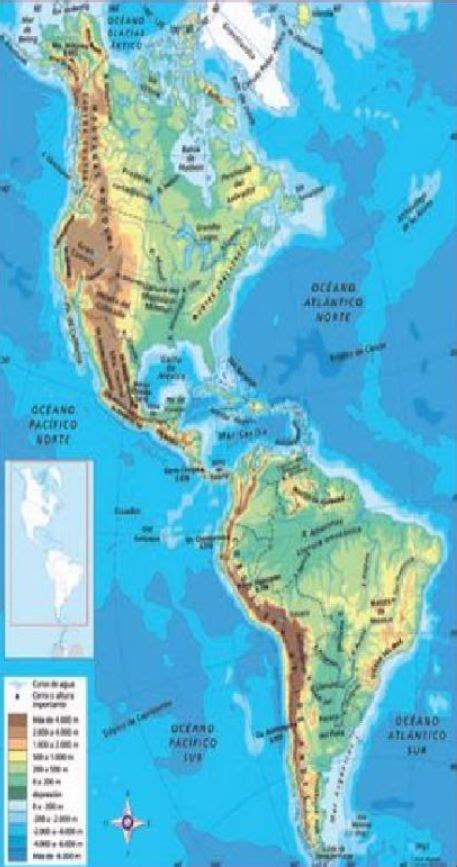 Ficha Interactiva Relieve De Am Rica
