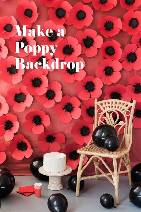 DIY Paper Poppy Backdrop The House That Lars Built