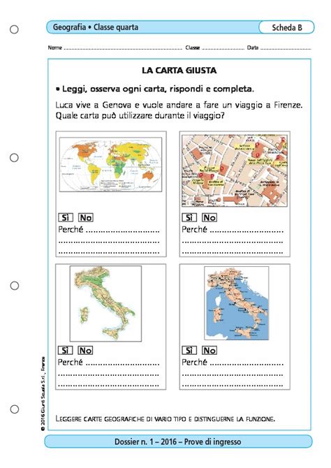 Barca Richiedente Assortimento Verifica Carte Geografiche Classe Quarta