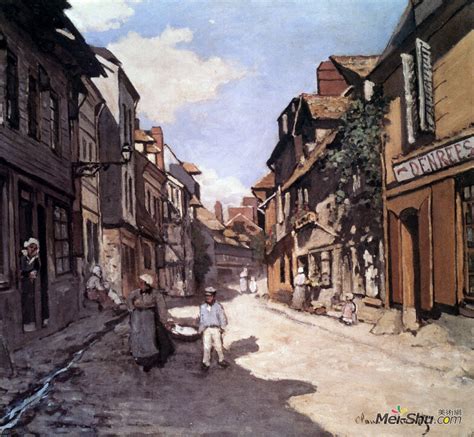 Claude Monet Street Of The Bavolle Honfleur