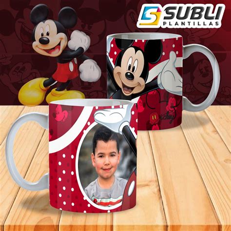 Dise Os Plantillas Para Tazas De Mickey Mouse Subliplantillas