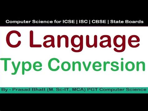 C Type Conversion Implicit Type Casting Explicit Type Casting YouTube