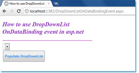 html dropdownlist example mvc 4