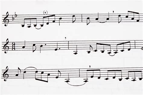 Fondo Imagen De Notas Musicales En Una Partitura E Imagen Para Descarga