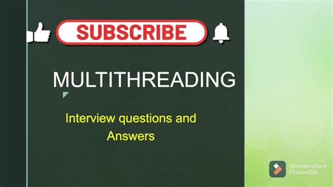 Multithreading In Java Interview Questions And Answers YouTube